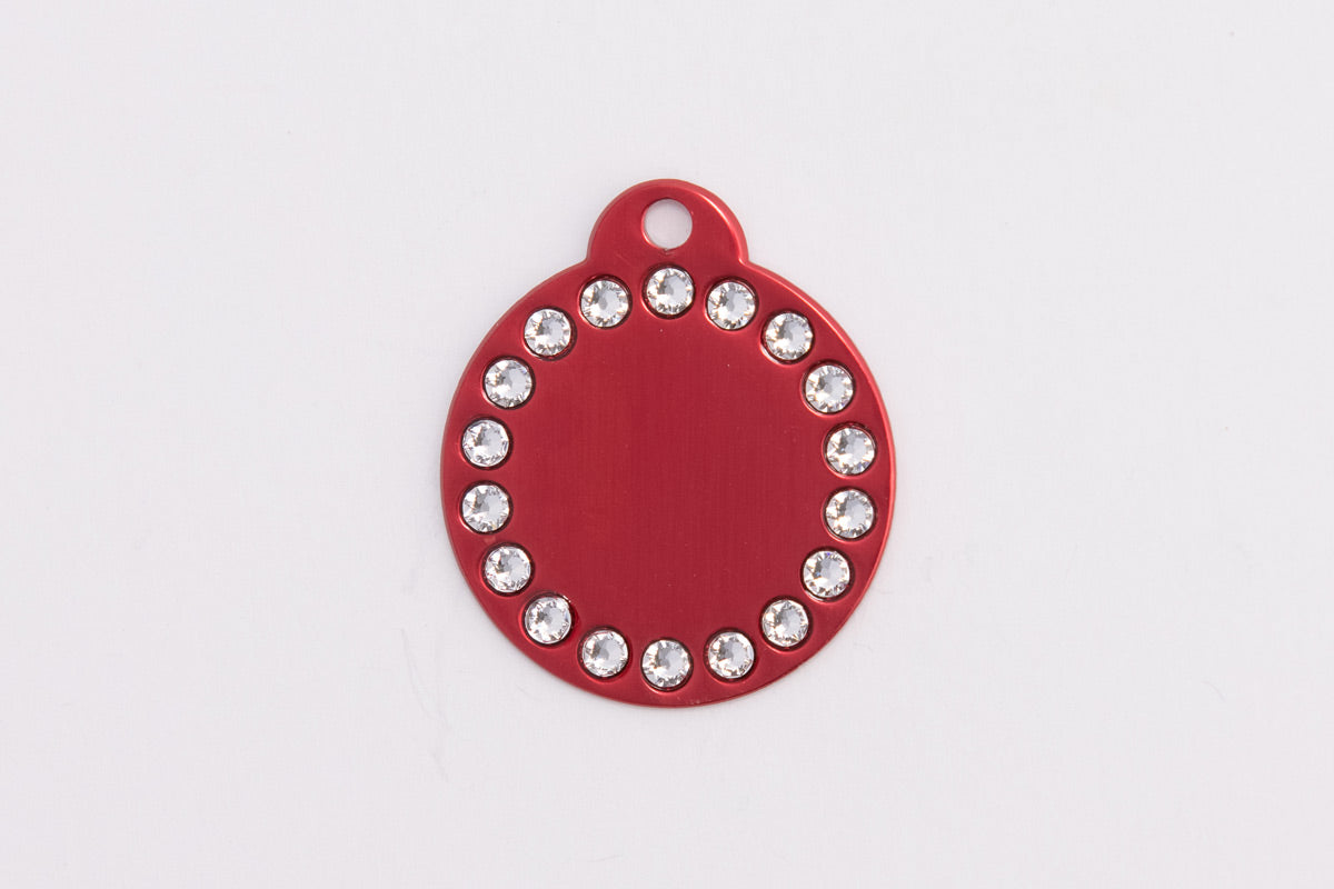 Swarovski Round Tags | Pet Tags | GoScribe