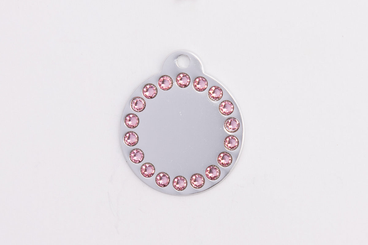 Swarovski Round Tags | Pet Tags | GoScribe